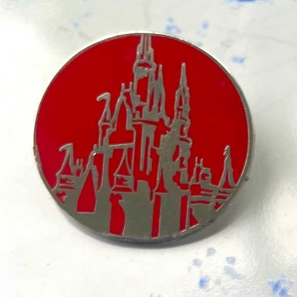 Disney | Accessories | Disney 21 Park Icons Pins The Castle Red Only ...